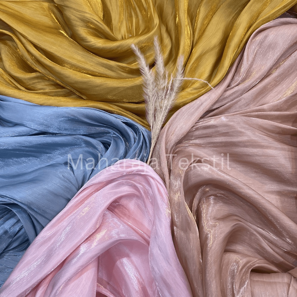 Jual Rose Organza / Organza Shimmer Silk / Rose Shimmer / Shimmer Silk ...