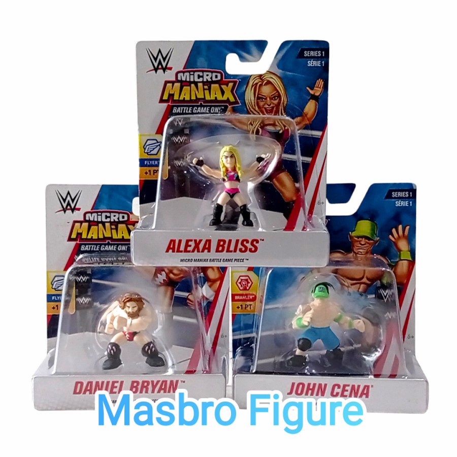 Jual Figure Wwe Micro Maniax Series 1 JOHN CENA DANIEL BRYAN ALEXA ...