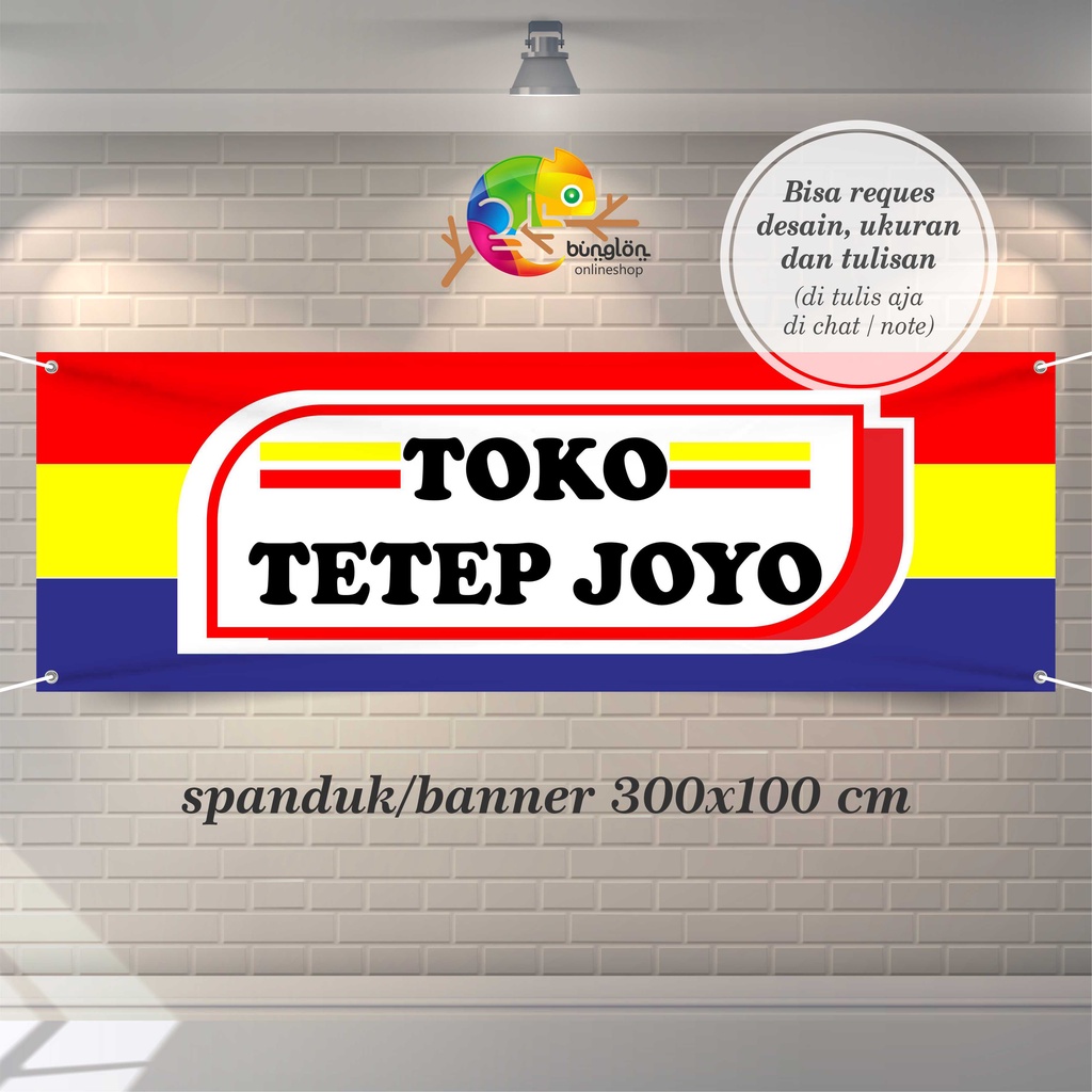 Jual Spanduk Banner 300x100 Cm Spanduk Plang Toko, Spanduk Murah ...