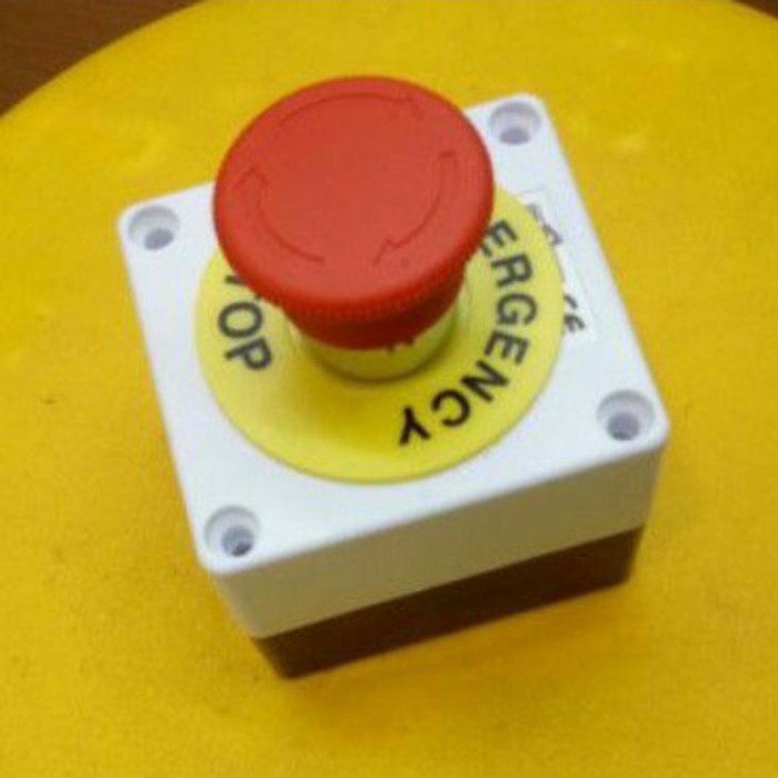 Jual BOG PROMO EMERGENCY STOP PUSH BUTTON MERAH + BOX + LABEL NAME "S ...