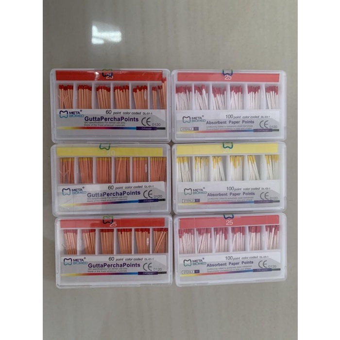 Jual Dental gutta percha 25/06 guttapercha 25.06 guttap no 25 taper 06 | Shopee Indonesia