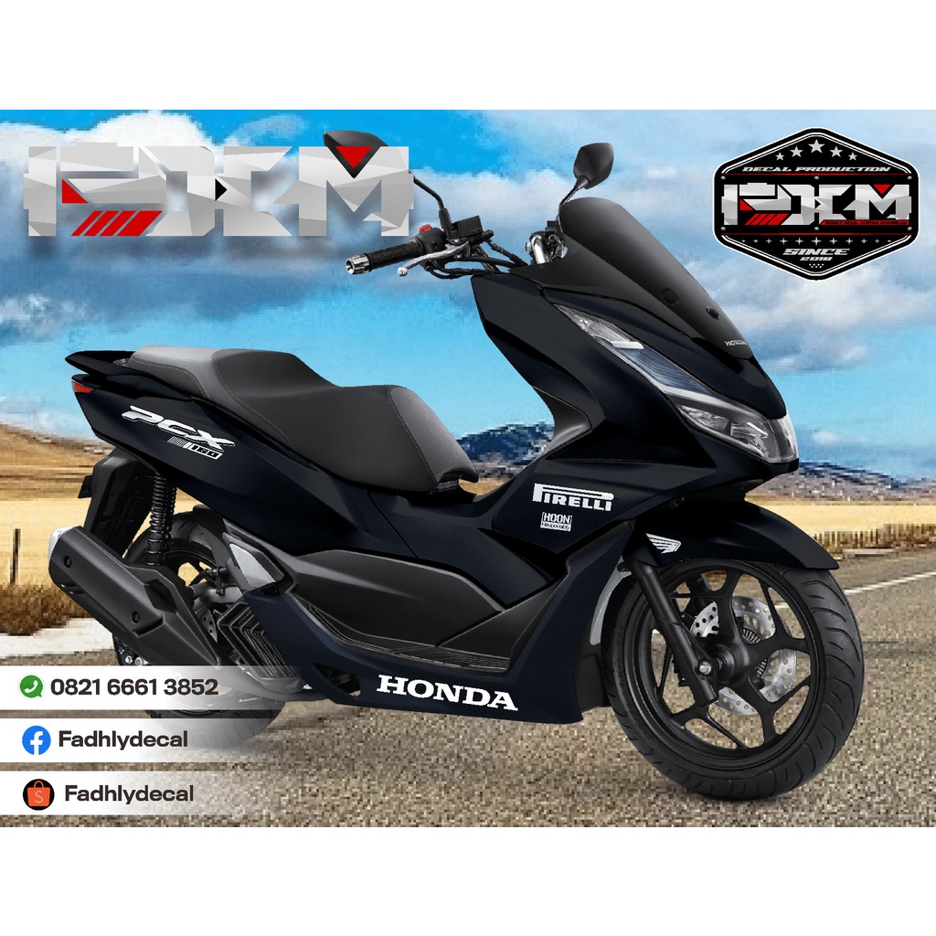 Jual Decal PCX 160 fullbody gradiasi Merah Biru elegan keren dengan ...