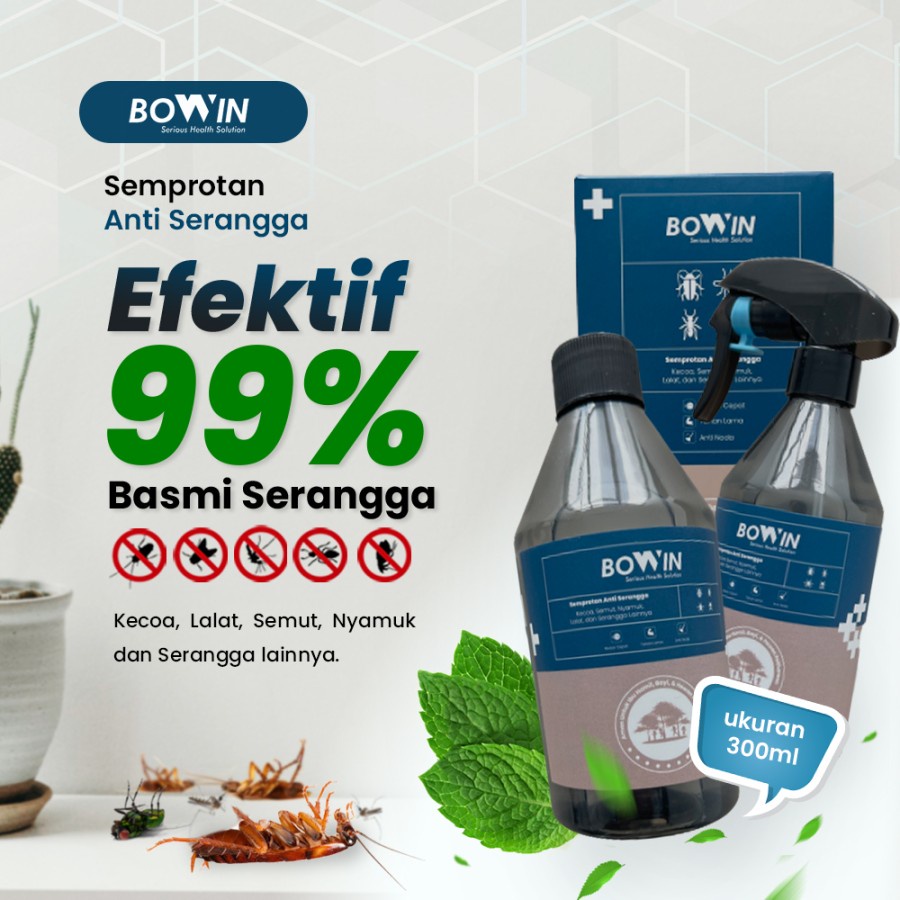 Jual BOWIN Cairan Anti Serangga 300mL (Insektisida / Home PEST ...