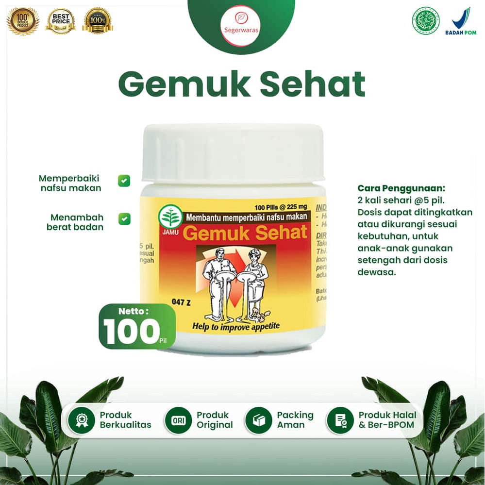 Jual Pil Gemuk Sehat Borobudur- Herbal Penggemuk Badan terbaik BPOM ...