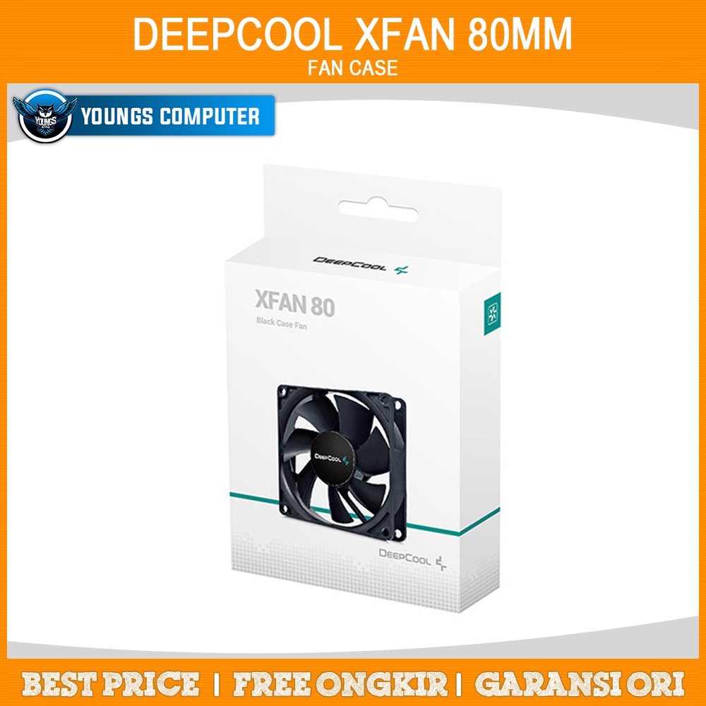 Jual FAN CASE DEEPCOOL XFAN 80 BLACK 8CM (HYDRO BEARING) | Shopee Indonesia