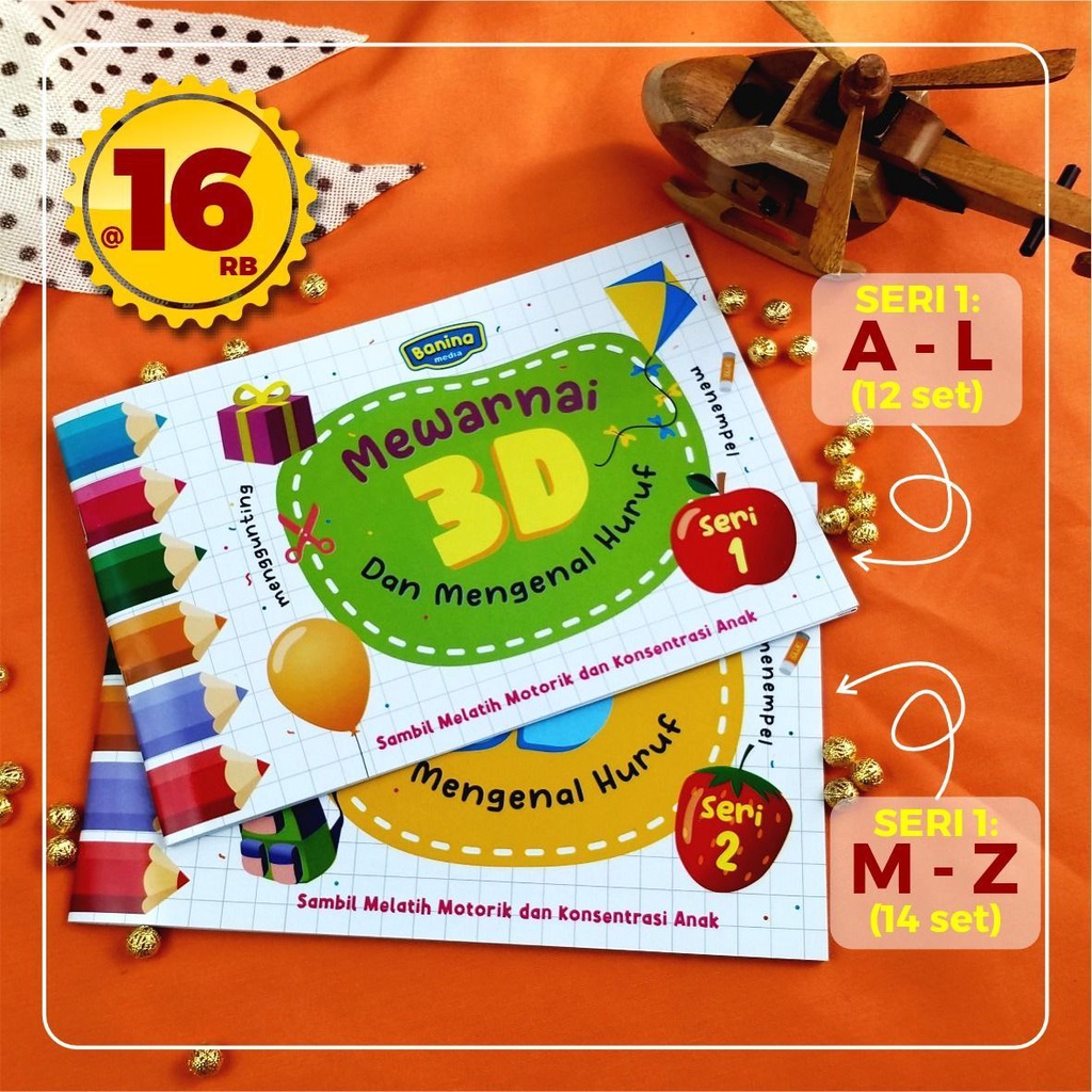 Jual Mewarnai 3D Mewarnai Menggunting Menempel Asah Kreativitas Anak ...