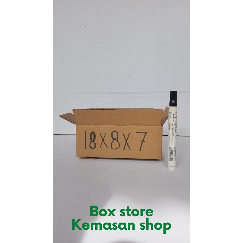 Jual KARDUS BOX PACKING 18 X 8 X 7 CM POLOS | Shopee Indonesia
