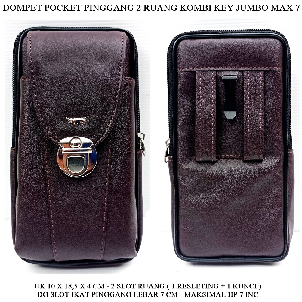 Jual Dompet Pria Hp Combi Flip Key Kulit Jumbo Max 7 Lacro | Shopee ...