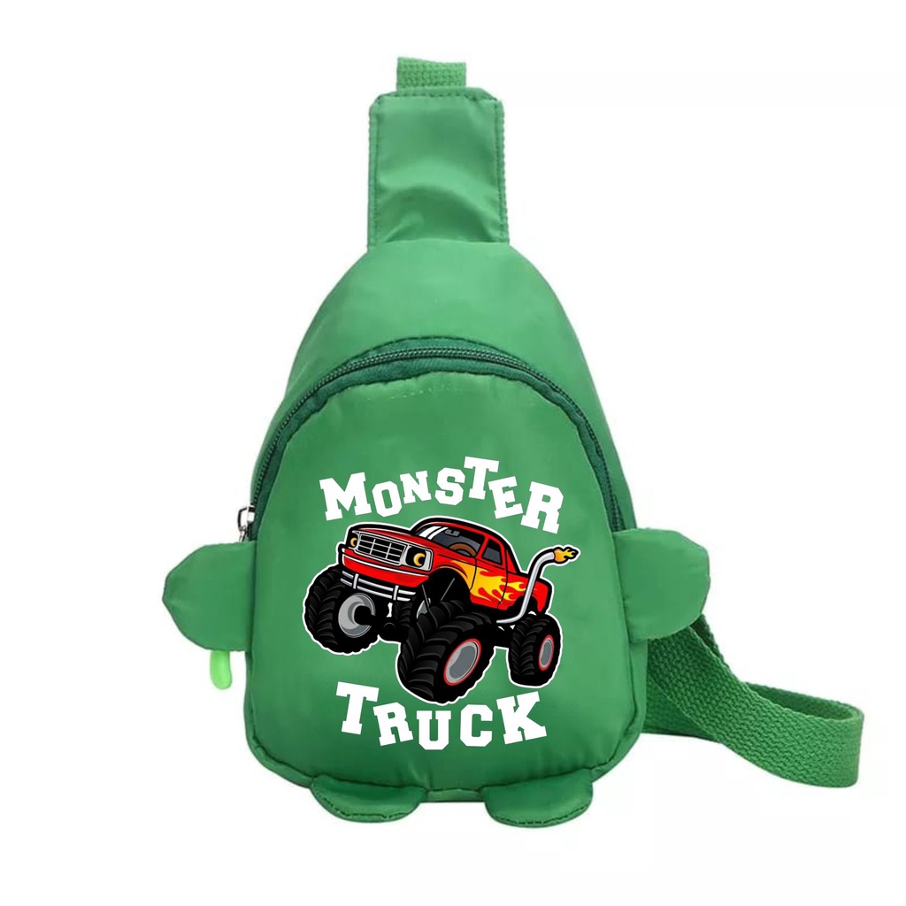 Jual PVJ - Tas Anak Selempang Laki-laki Terbaru Motif Monster Truck ...