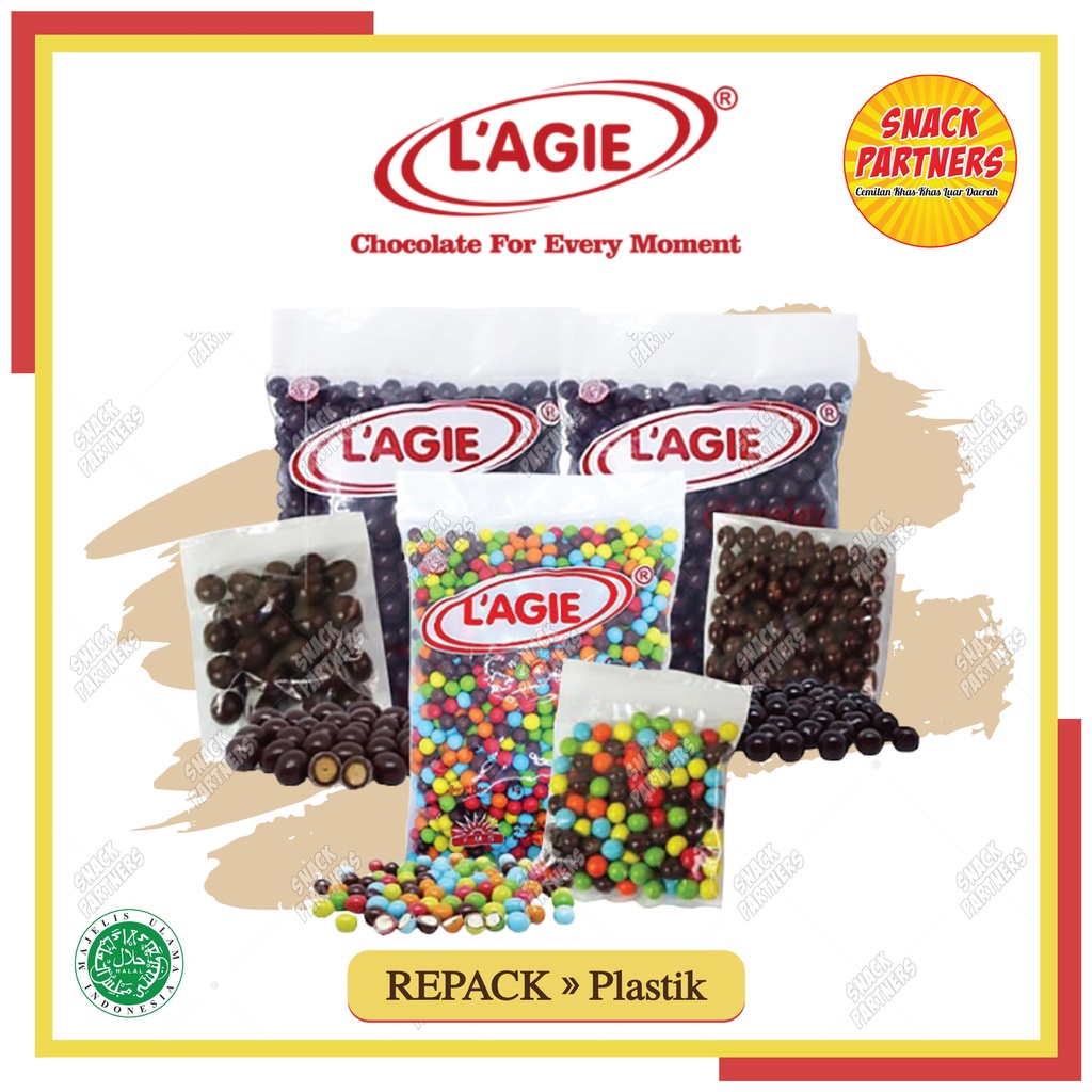 Jual LAGIE / L'AGIE Golden City Choco Ball - Repack 50 / 100 GR - Big ...