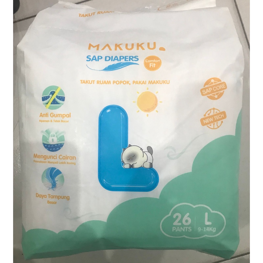 Jual Makuku SAP Diapers Comfort Fit NB/S/M/L/XL/XXL | Shopee Indonesia