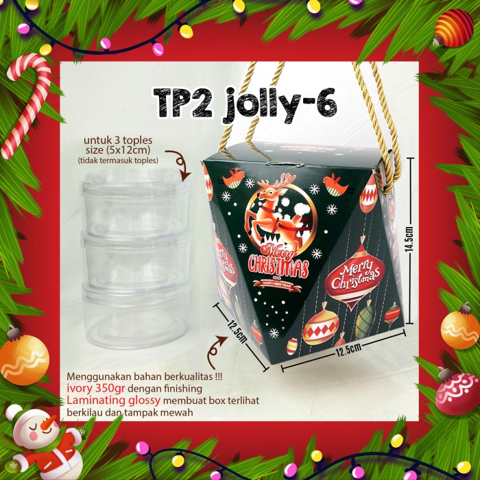 Jual Produk Terbaik] Box TP2 Jolly 6 / Box Edisi Natal (1 Bal 24 Pcs ...