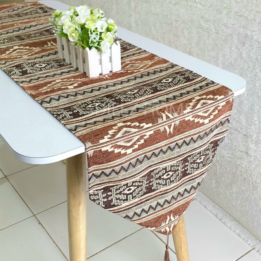 Jual Table Runner Panjang Taplak Meja Tamu Mewah Aesthetic Minimalis ...