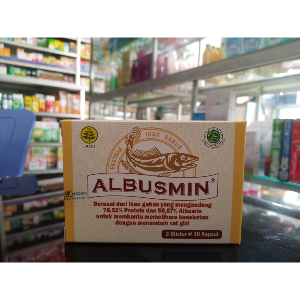Jual ALBUSMIN BOX KAPSUL IKAN GABUS 1 BOX @3 BLISTER | Shopee Indonesia