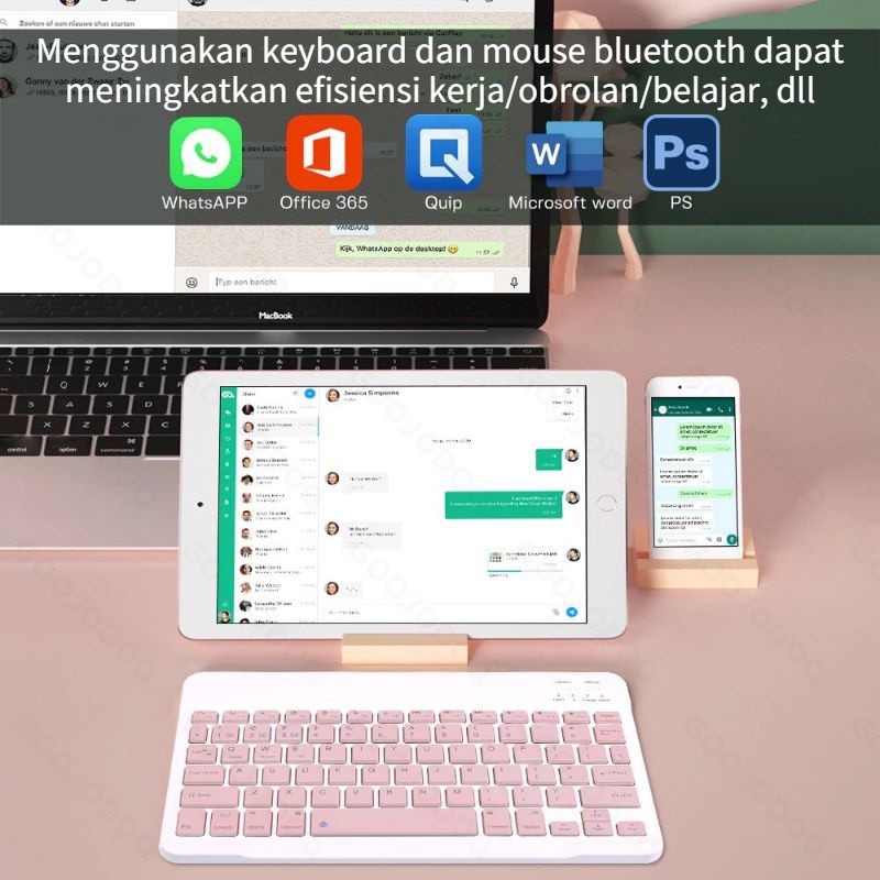 Jual Goojodoq 2nd gen Pro 10 Inch 3 in 1 Wireless Bluetooth Keyboard ...