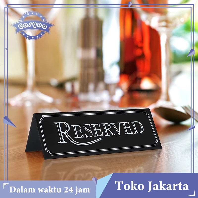 Jual Papan Meja Reserved Akrilik Reserved Table Sign Papan Meja Acrylic ...