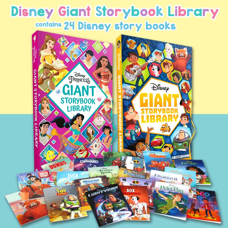 Jual [Autumn] Disney Giant Storybook Library (isi 24 story books ...