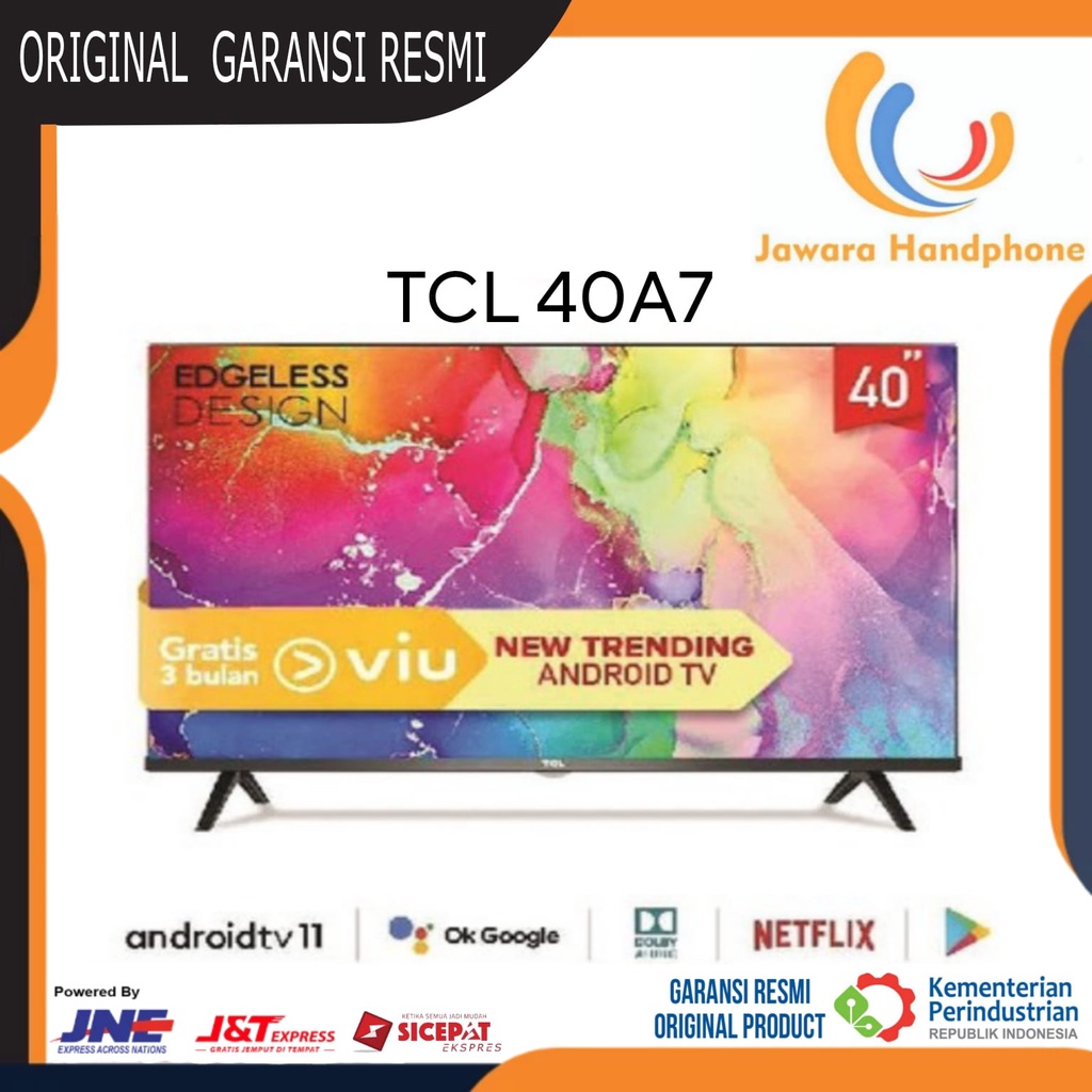 Jual TCL 40 inch Smart TV LED - Android 11.0 - FHD - WIFI/HDMI/USB ...