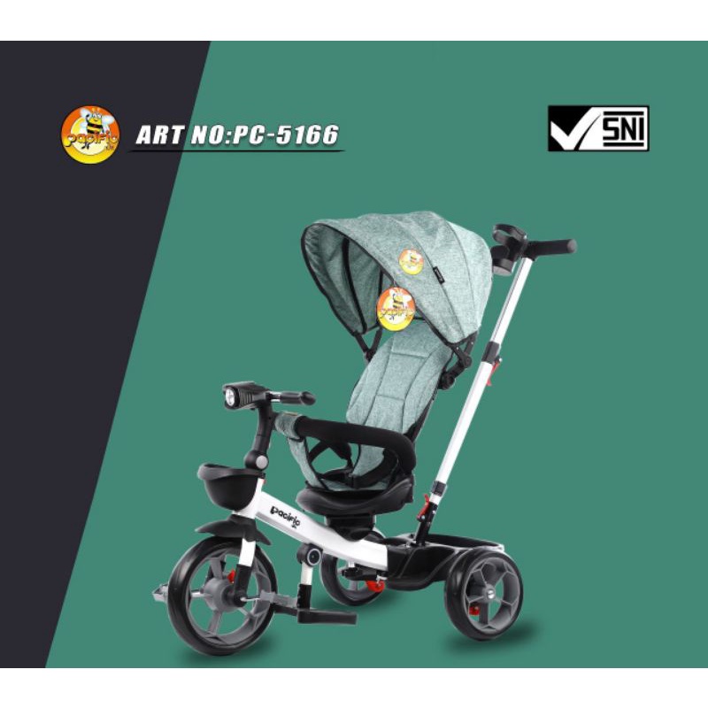 Jual Pacific Sepeda stroller Anak Roda Tiga Pacific PC-5166 Tricycle ...