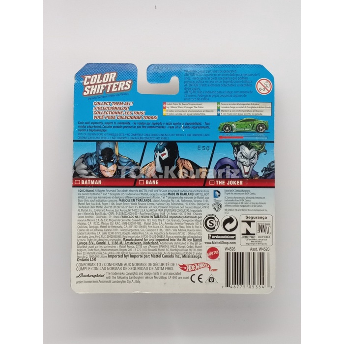 Jual HOTWHEELS BANE COLOR SHIFTER DC BATMAN MEGA DUTY COLOUR SHIFTERS ...