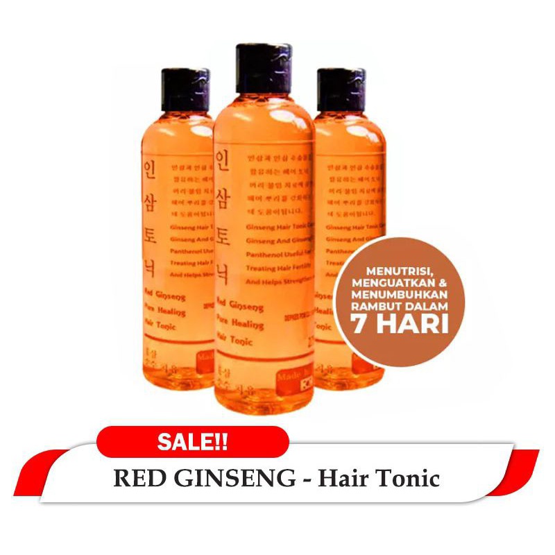 Jual Original Hair Tonic Red Ginseng Penumbuh Rambut Rontok Ampuh ...