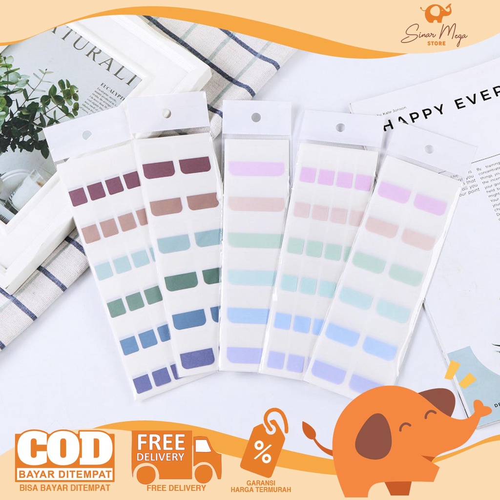 Jual Six Colors Tab Style Index Page Markers / Pembatas Penanda Buku ...