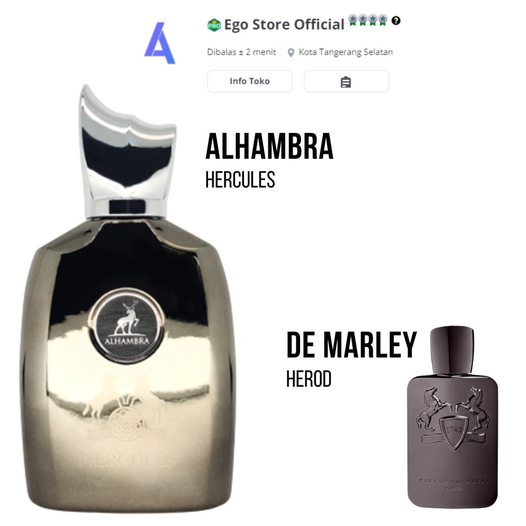 Jual Alhambra Hercules Dupe De Marley Herod Decant Parfum Mini Travel ...