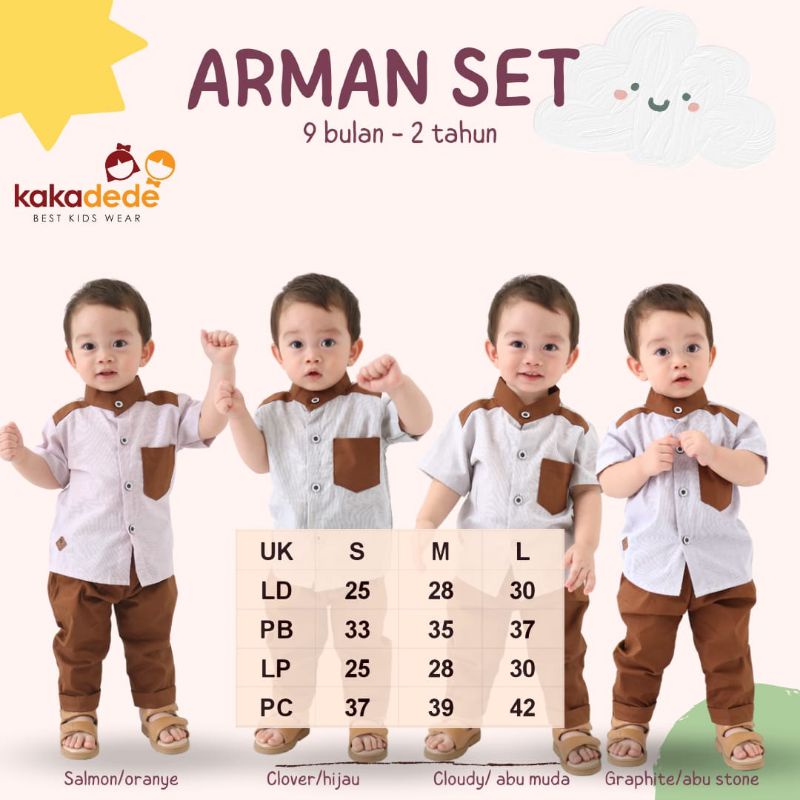 Jual ARMAN SET KOKO BATITA BY KAKADEDE | Shopee Indonesia