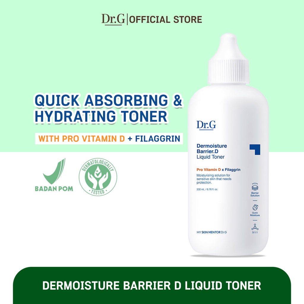 Jual Dr.G Dermoisture Barrier D Liquid Toner - 200ml | Shopee Indonesia