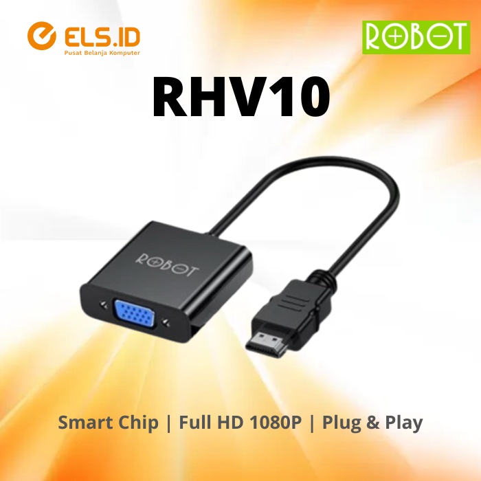 Jual Robot RHV10 Converter HDMI to VGA Full HD 1080P | Shopee Indonesia