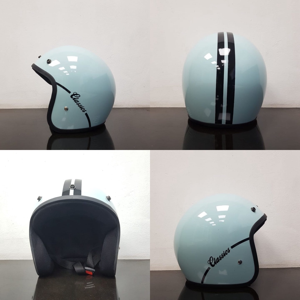 Jual Helm Bogo ANA Sage Green TANPA KACA | Shopee Indonesia