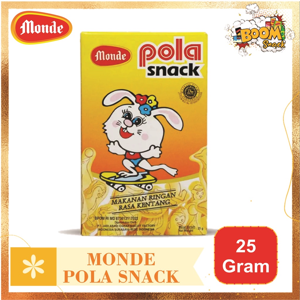 Jual Monde Pola Snack Kemasan 25 Gram | Shopee Indonesia