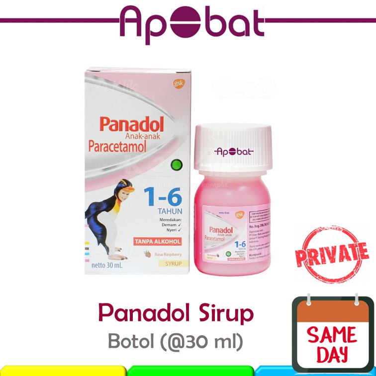 Jual - ApObat - Panadol SIRUP 30 ml Obat Panas Demam Pusing Sakit ...