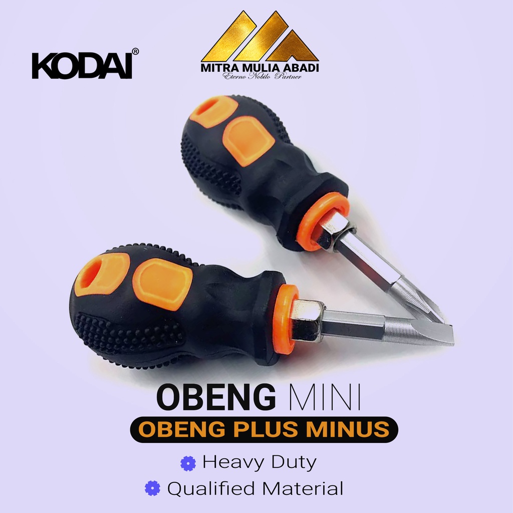 Jual Obeng Plus Min ukuran Mini /Cebol Bolak balik | Shopee Indonesia