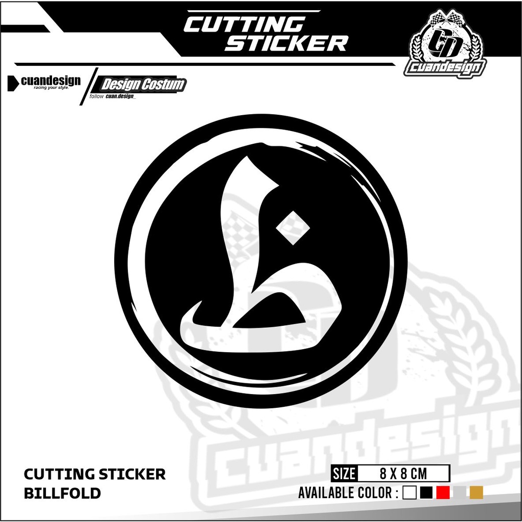 Jual CUTTING STICKER STIKER LOGO BILLFOLD BAND | STIKER CUTTING BAND ...
