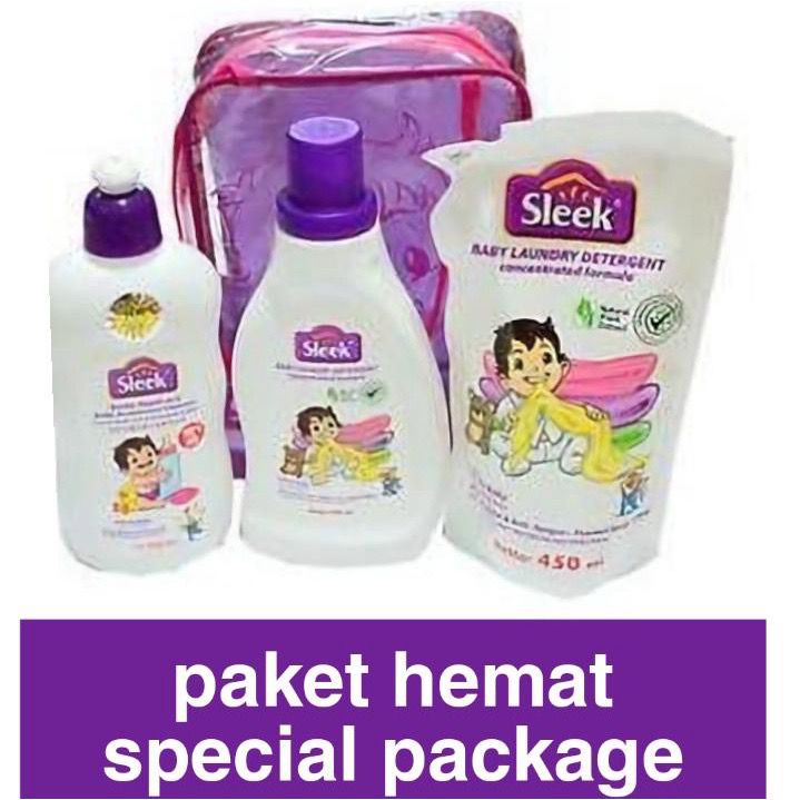 Jual SLEEK BABY PAKET HEMAT CLEANSER DAN DETERGENT | Shopee Indonesia
