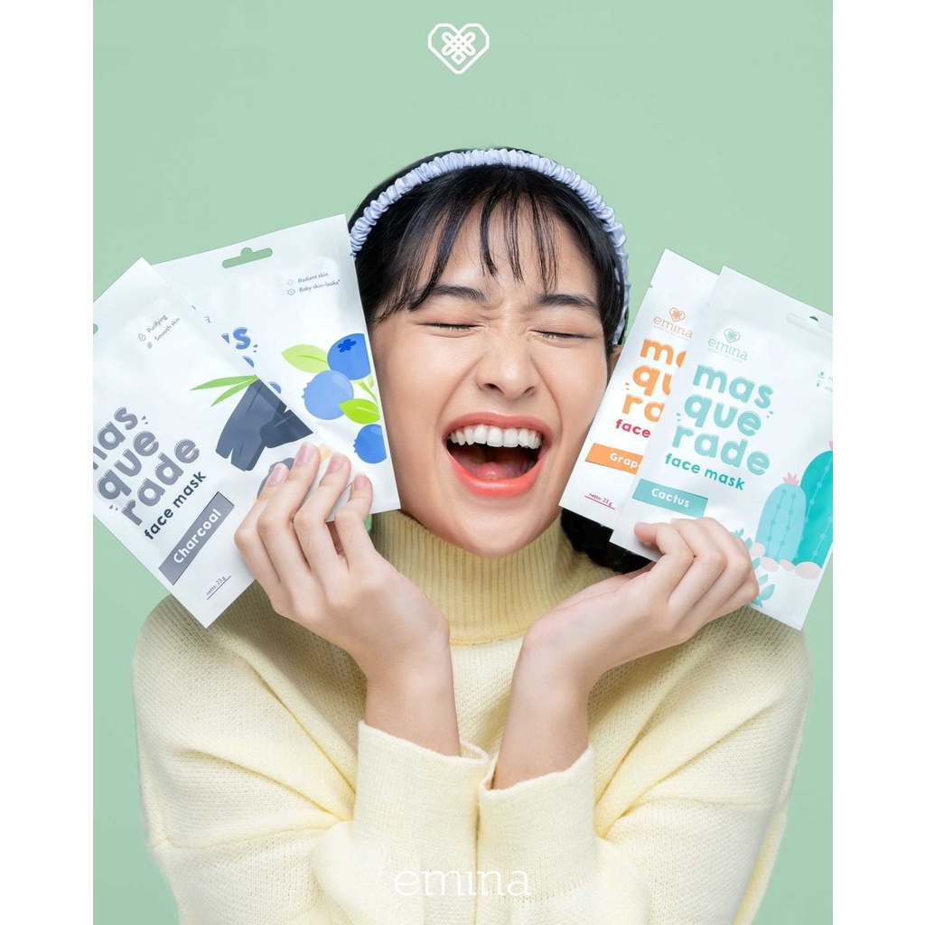 Jual ♡ Rasico Official ♡ Emina Masquerade Face Mask | Masker Wajah ...