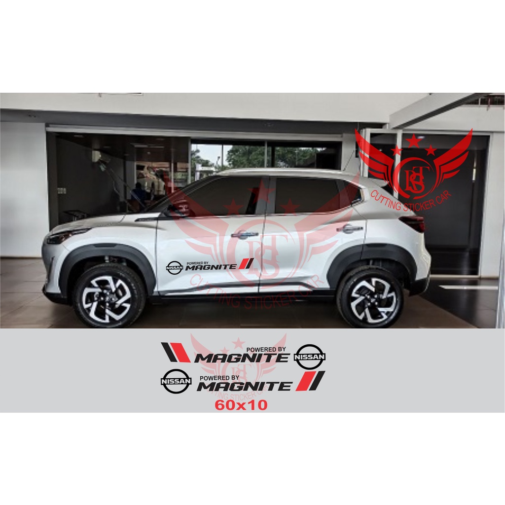 Jual sticker stiker mobil magnite powered by cutting sticker untuk bodi ...