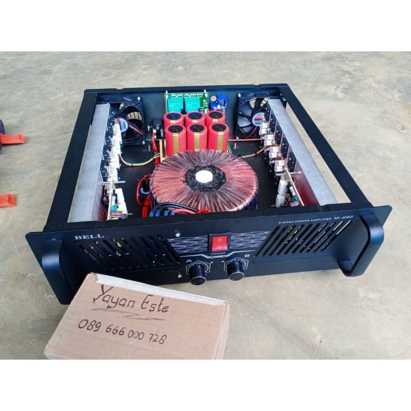 Jual POWER AMPLIFIER RAKITAN 15 Amper CT 55 / 45 trafo 15A free packing ...