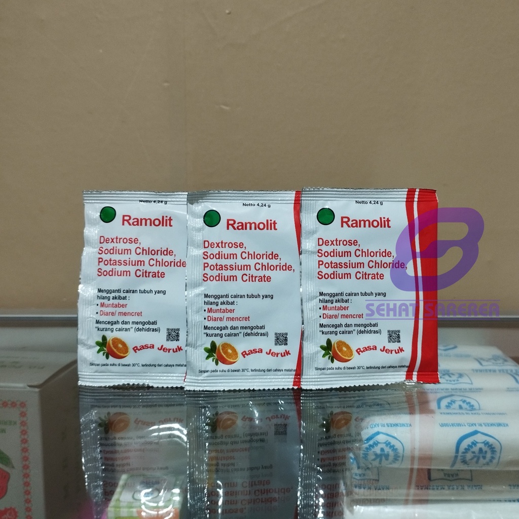 Jual Ramolit Oralit Sachet Mengobati dehidrasi/ kekurangan cairan ...