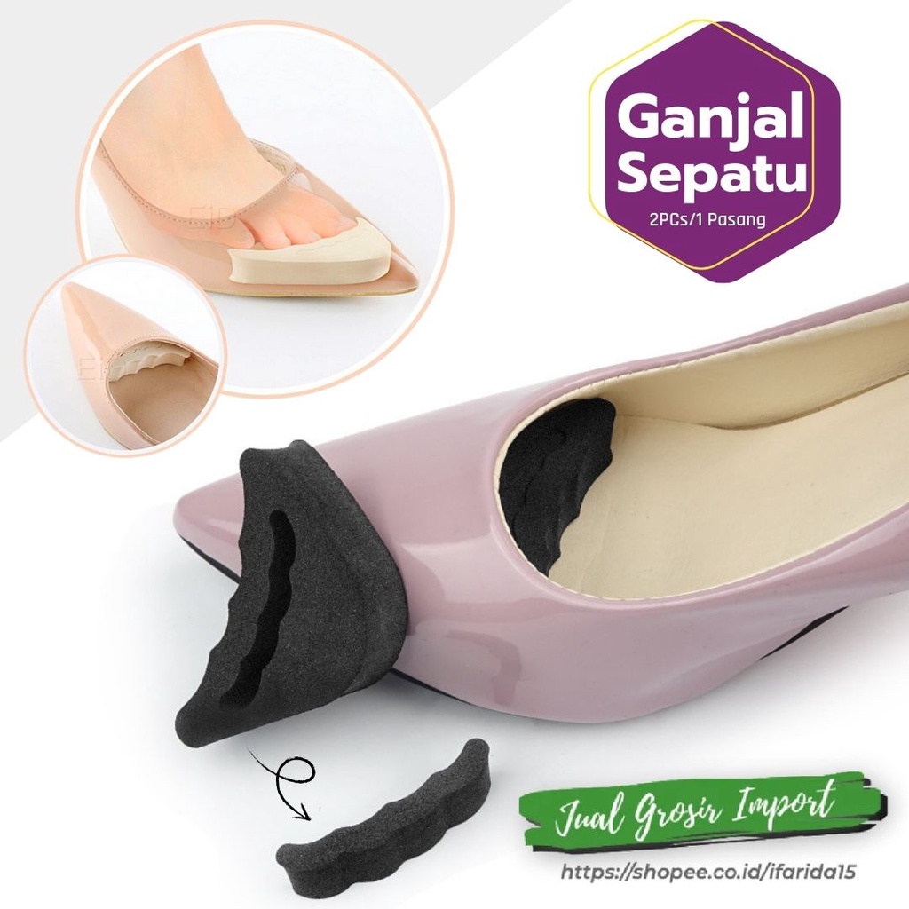 Jual Shoe Filler Foam Cushion Pad Busa Ganjalan Sepatu Longgar ...