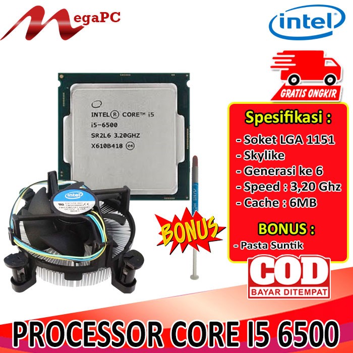 Jual Processor Intel Core i5 6400 6500 Skylake Untuk Soket LGA 1151 Tray | Shopee Indonesia