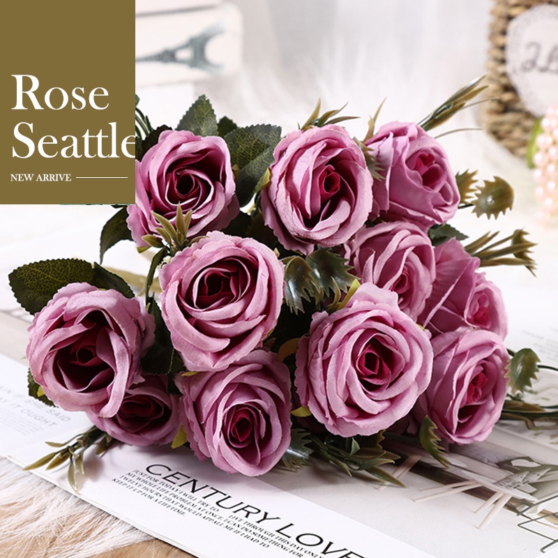 Jual Bunga Mawar Duri Persian x6 Artificial | Shopee Indonesia