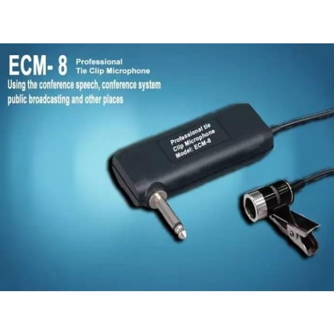 Jual Mic Ealsem ECM-8 Microphone Jepit / Clip On Microphone Berkualitas ...
