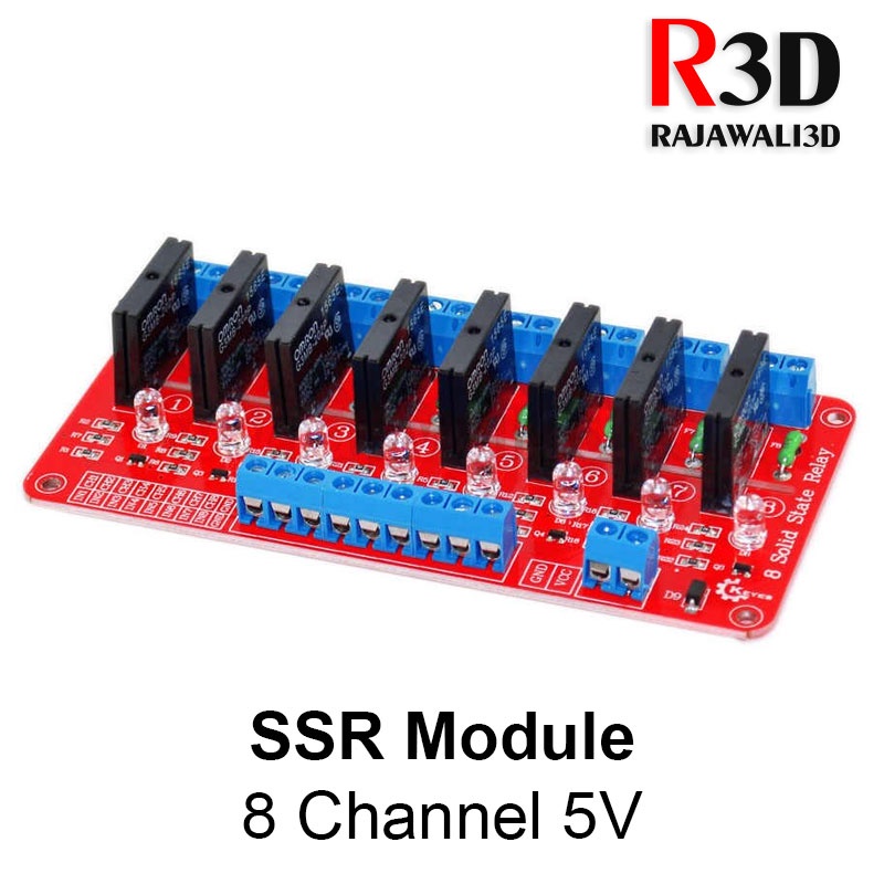Jual SSR Solid State Relay Module 8 Channel 5V DC Low Level Trigger | Shopee Indonesia