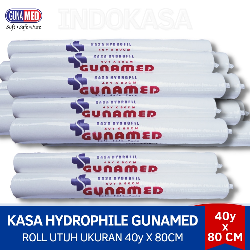 Jual GUNAMED/ Kasa Panjang/Kasa Hydrofil 40y x 80cm UTUH/Perban / KASA ...