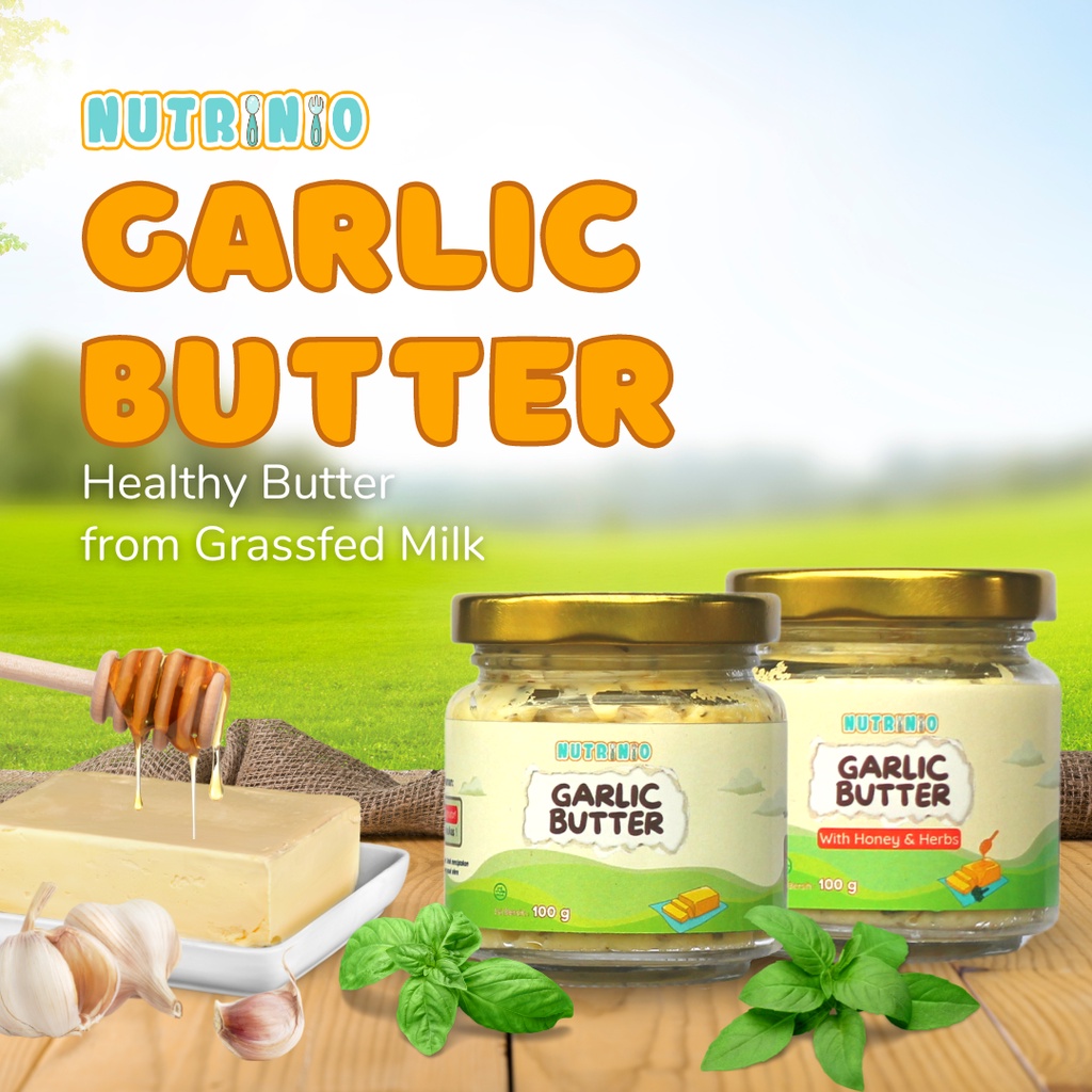 Jual GHEE & Garlic Butter MPASI Nutrinio 100 ml / GHEE classic Garlic ...