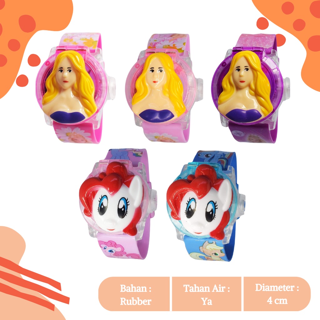 Jual [COD] Jam Tangan Anak Topeng Kepala Cewek 3D Digital Melodi Musik ...