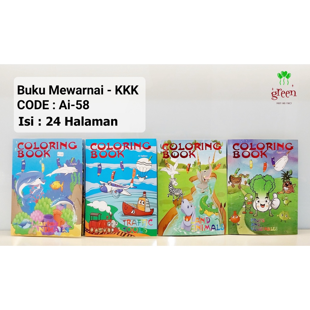 Jual Buku Mewarnai 24 Halaman Buku mewarnai anak Buku Edukasi Anak ...
