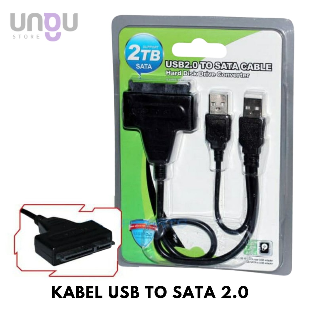 Jual Kabel USB to SATA 2.0 Converter HDD / SSD | Shopee Indonesia